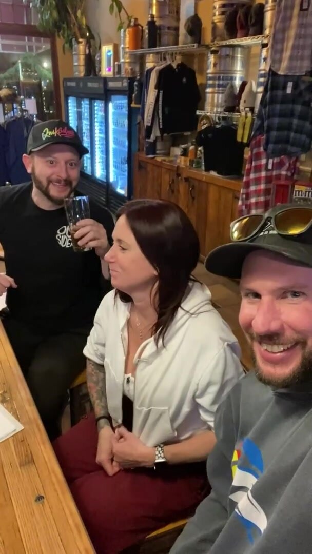 Flashing my tits at a brewery